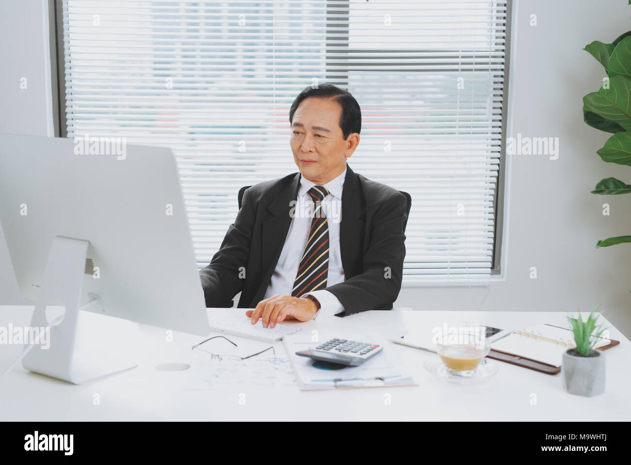 Asian executive senior businessman hi-res stock photography and images ...