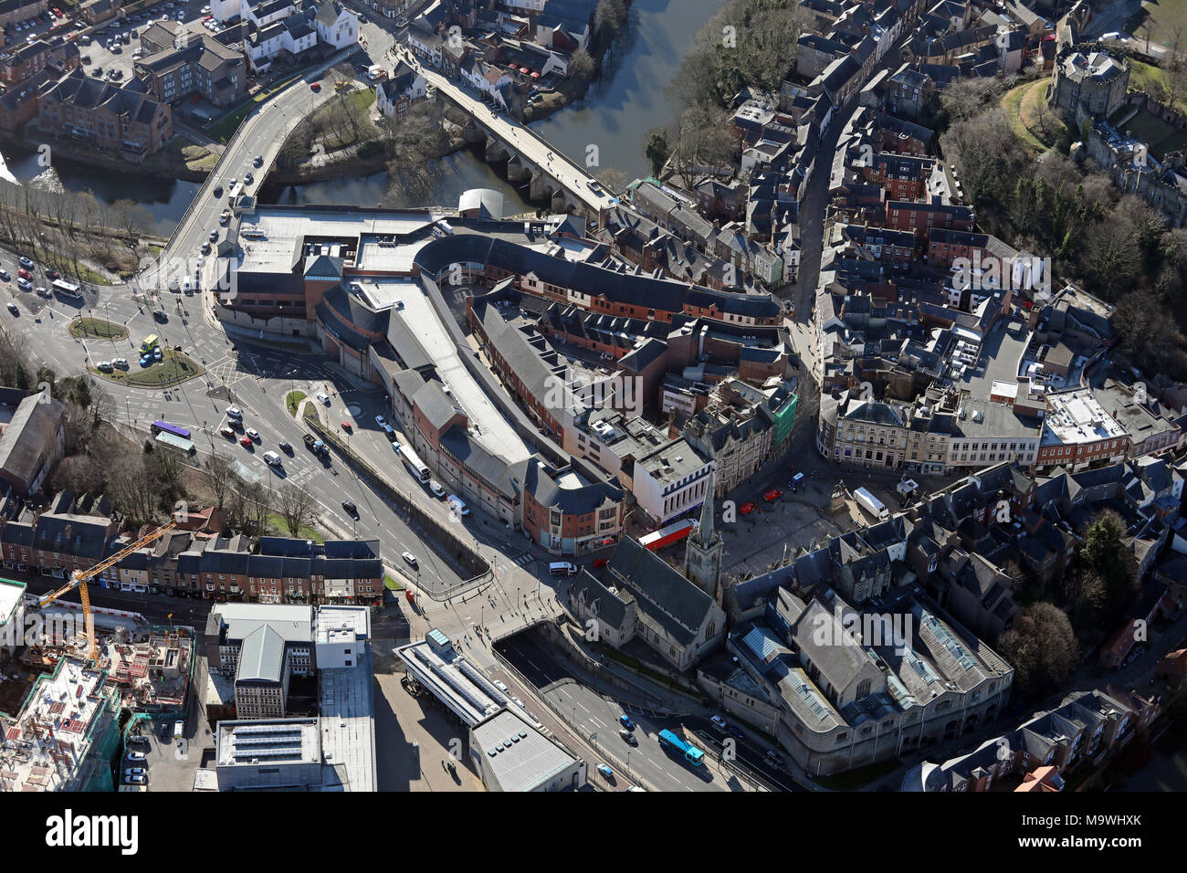 aerial view of Durham city centre Stock Photo - Alamy