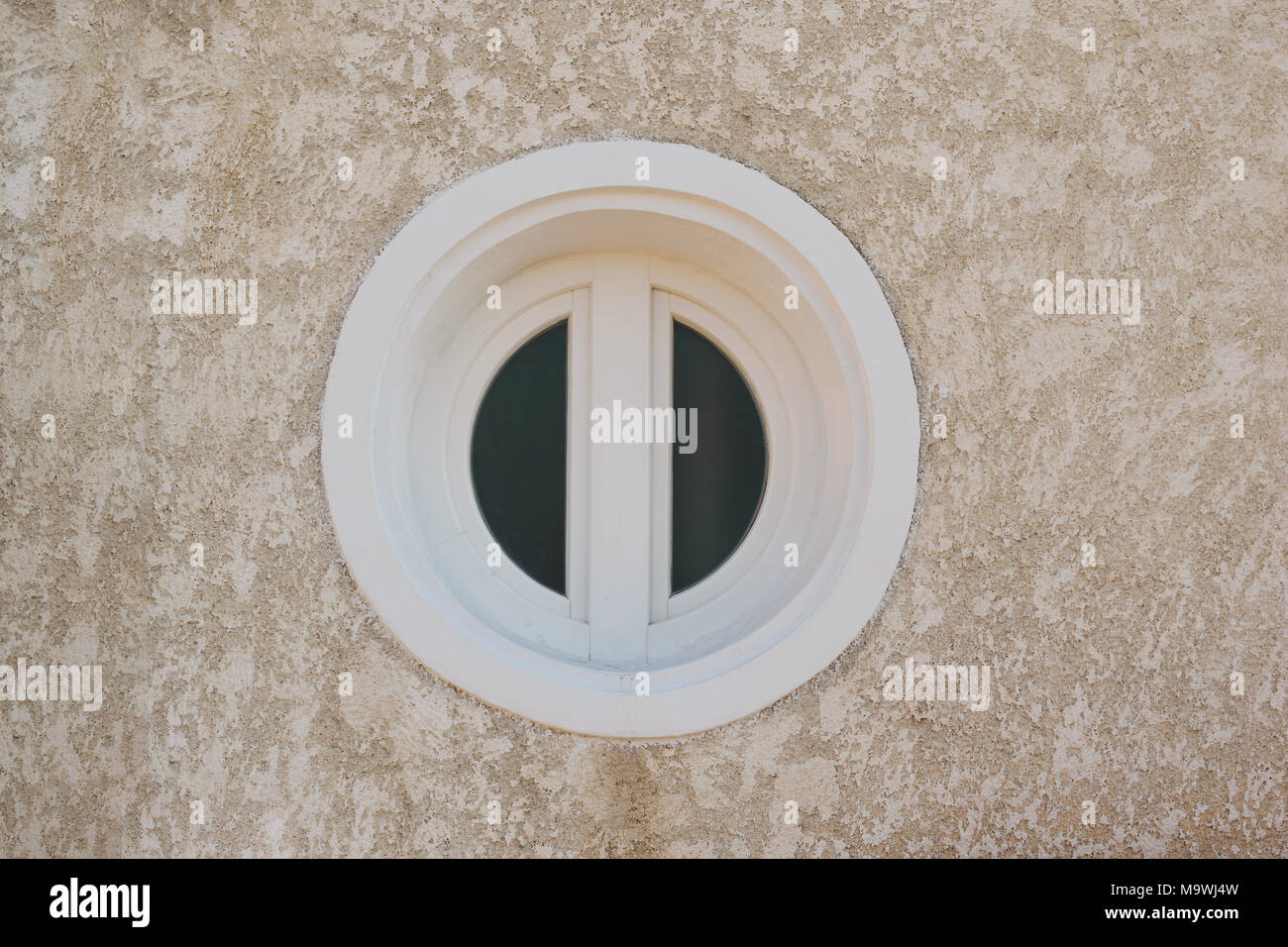 White round window close up. Deadpan photography Stock Photo - Alamy