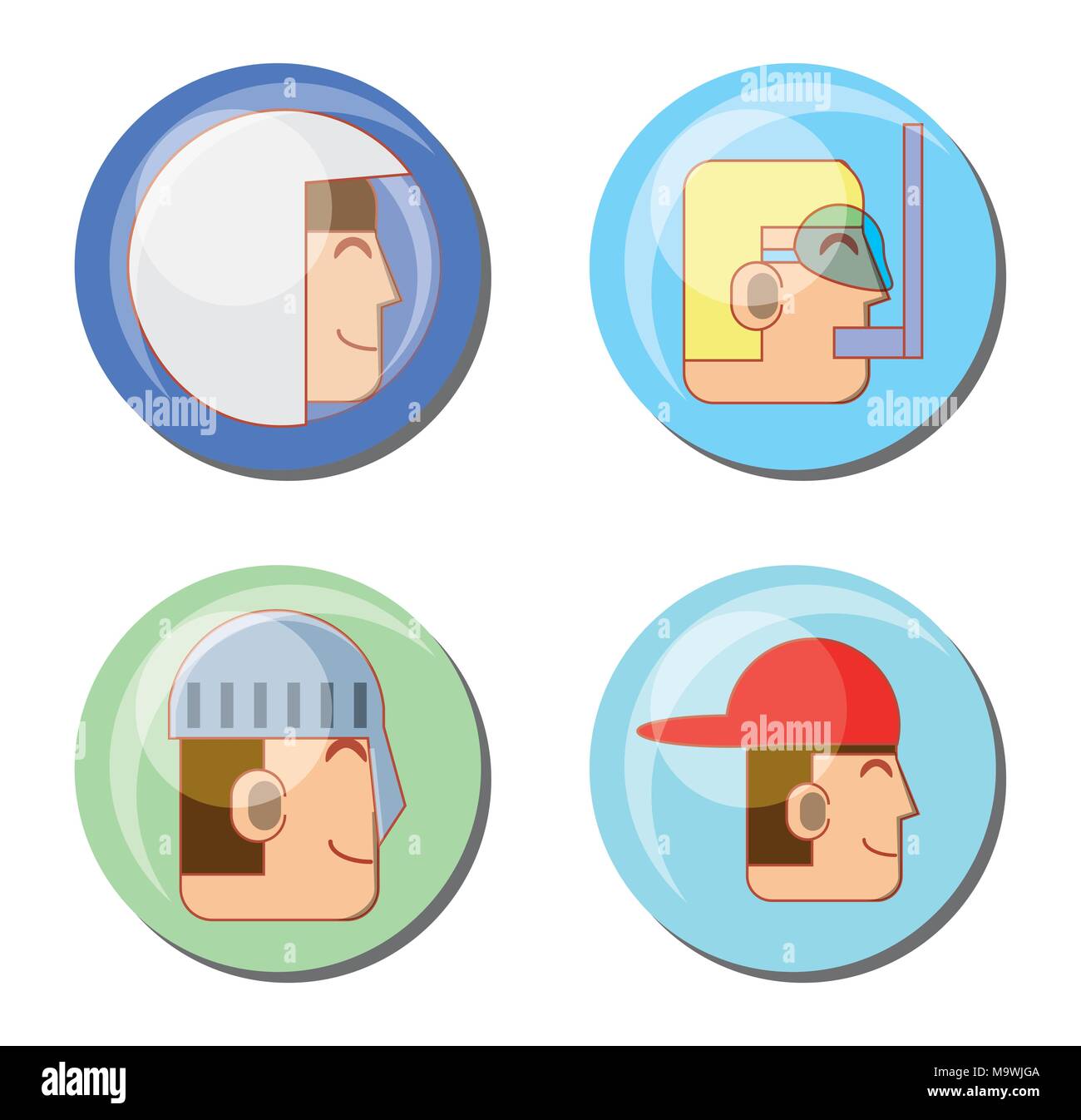 video game scene set icons vector illustration design Stock Vector ...