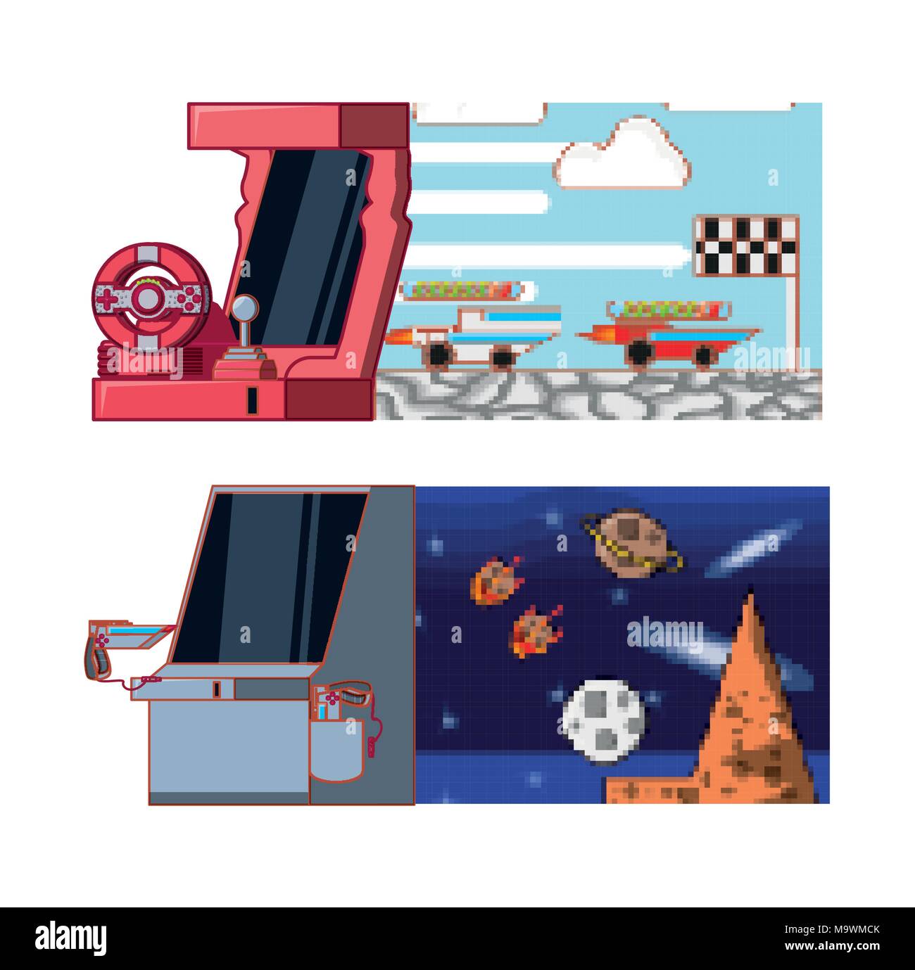 video game console icons vector illustration design Stock Vector Image ...