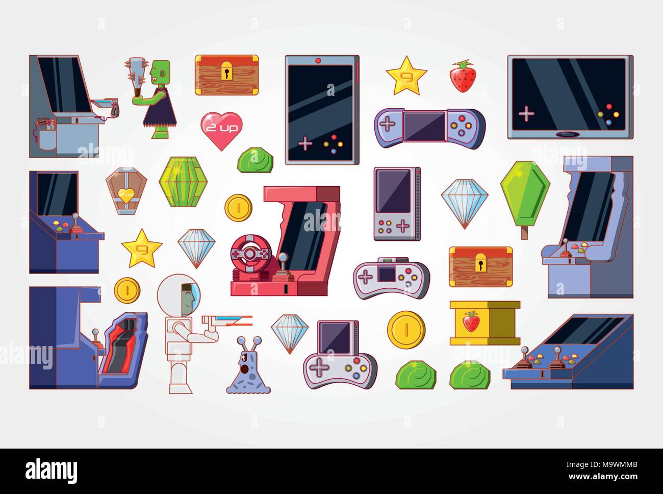 Animation video game concept icons hi-res stock photography and images ...