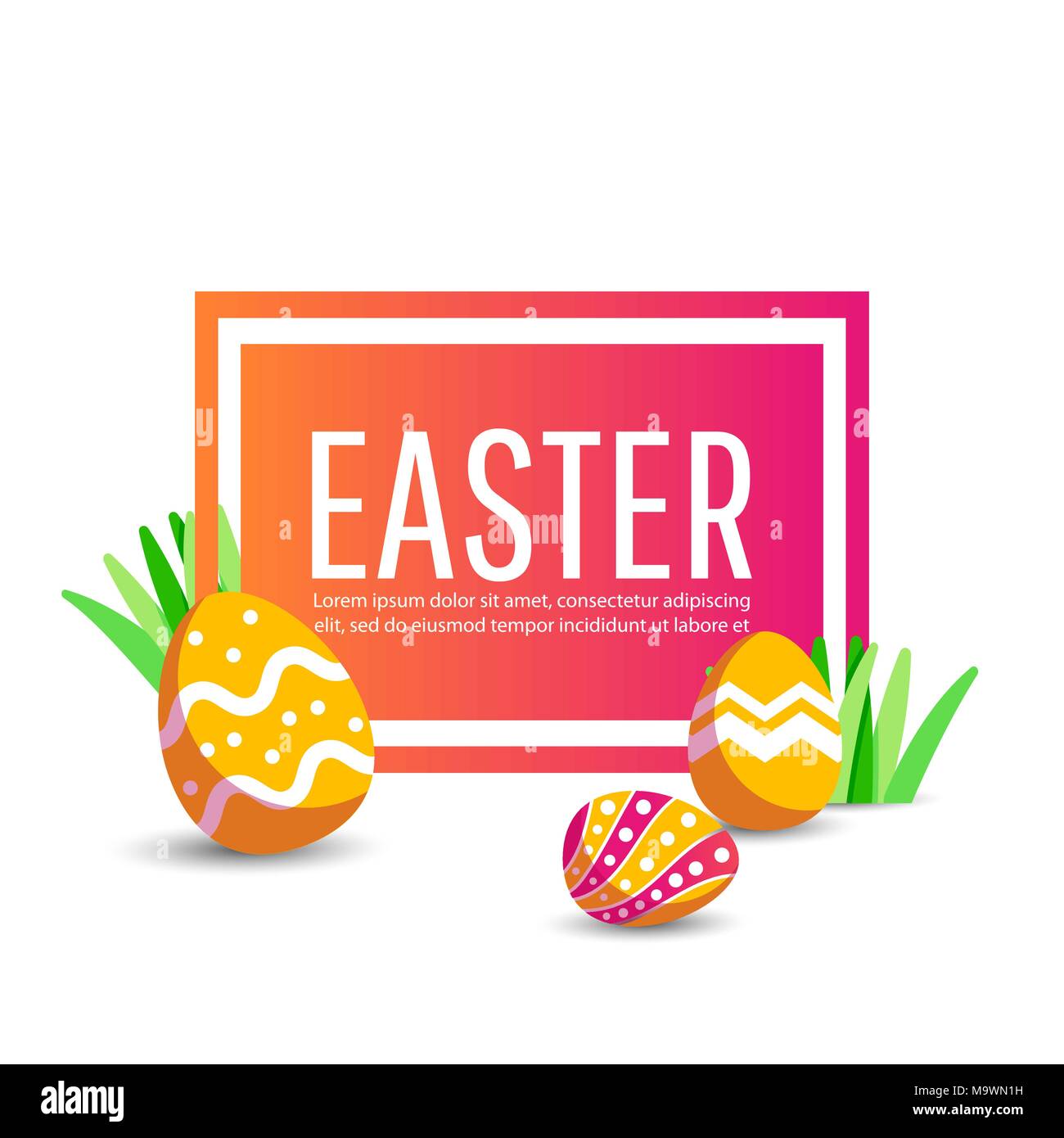 Easter color banner Stock Vector Image & Art - Alamy