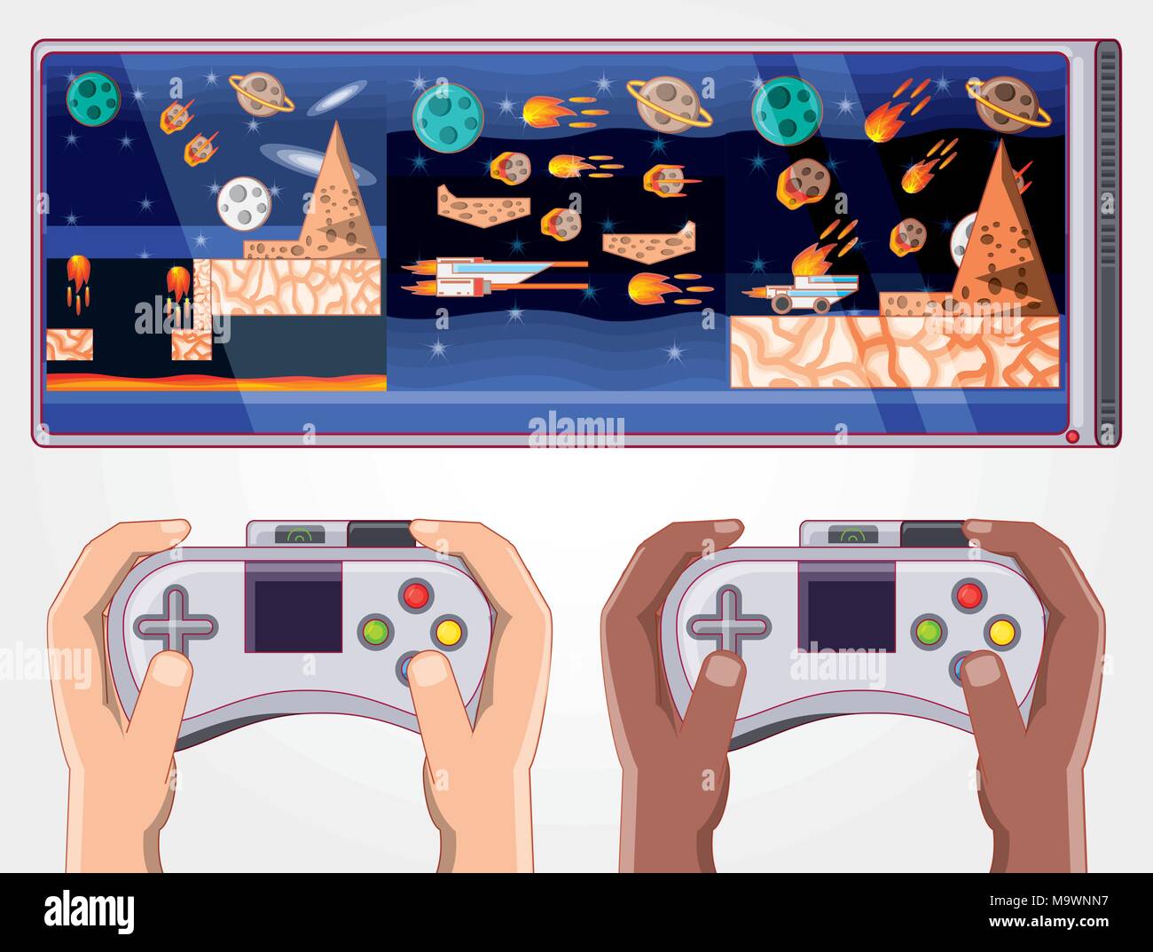 Videogame design development Stock Vector Images - Alamy