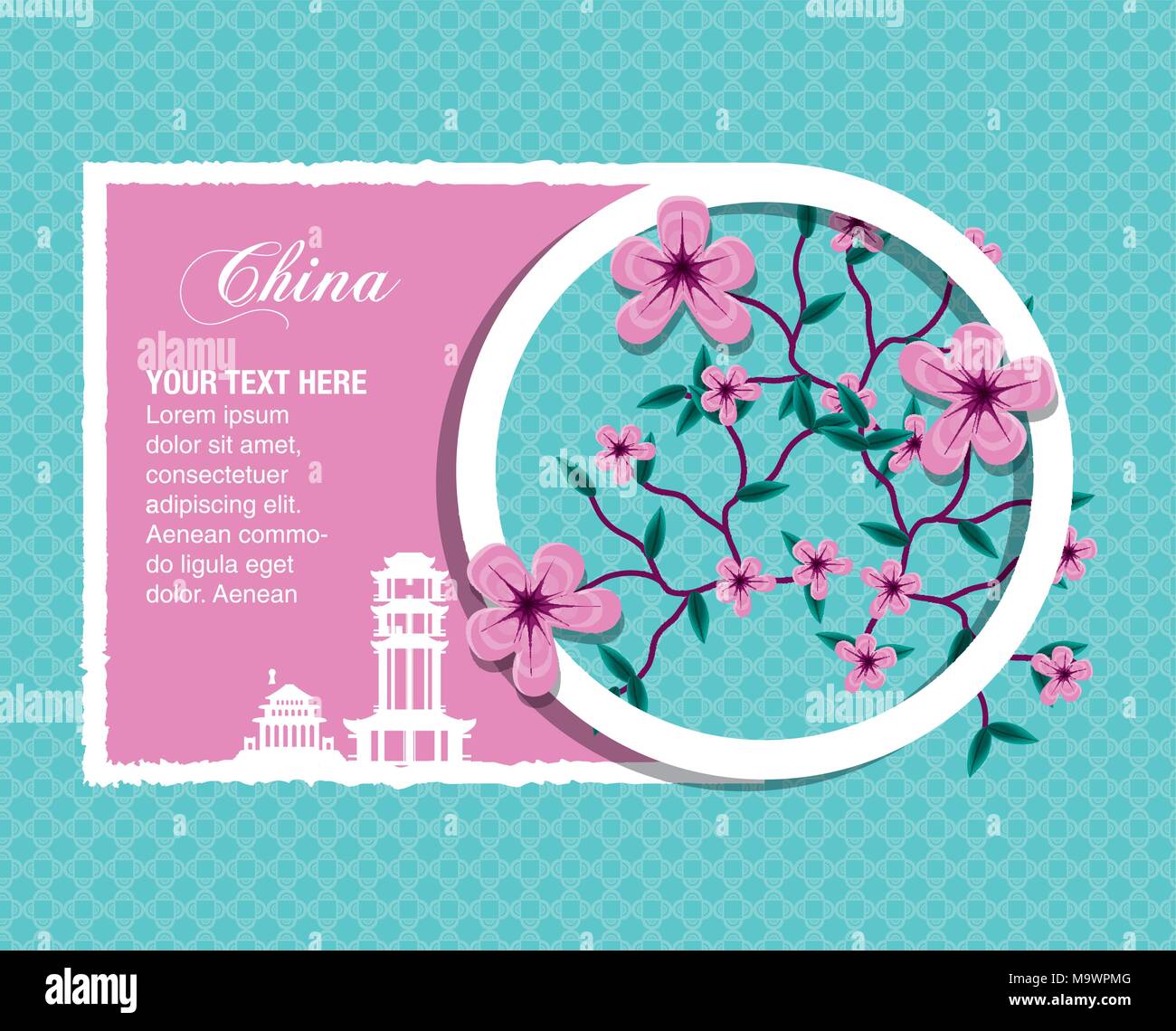 traditional tree culture china vector illustration design Stock Vector ...