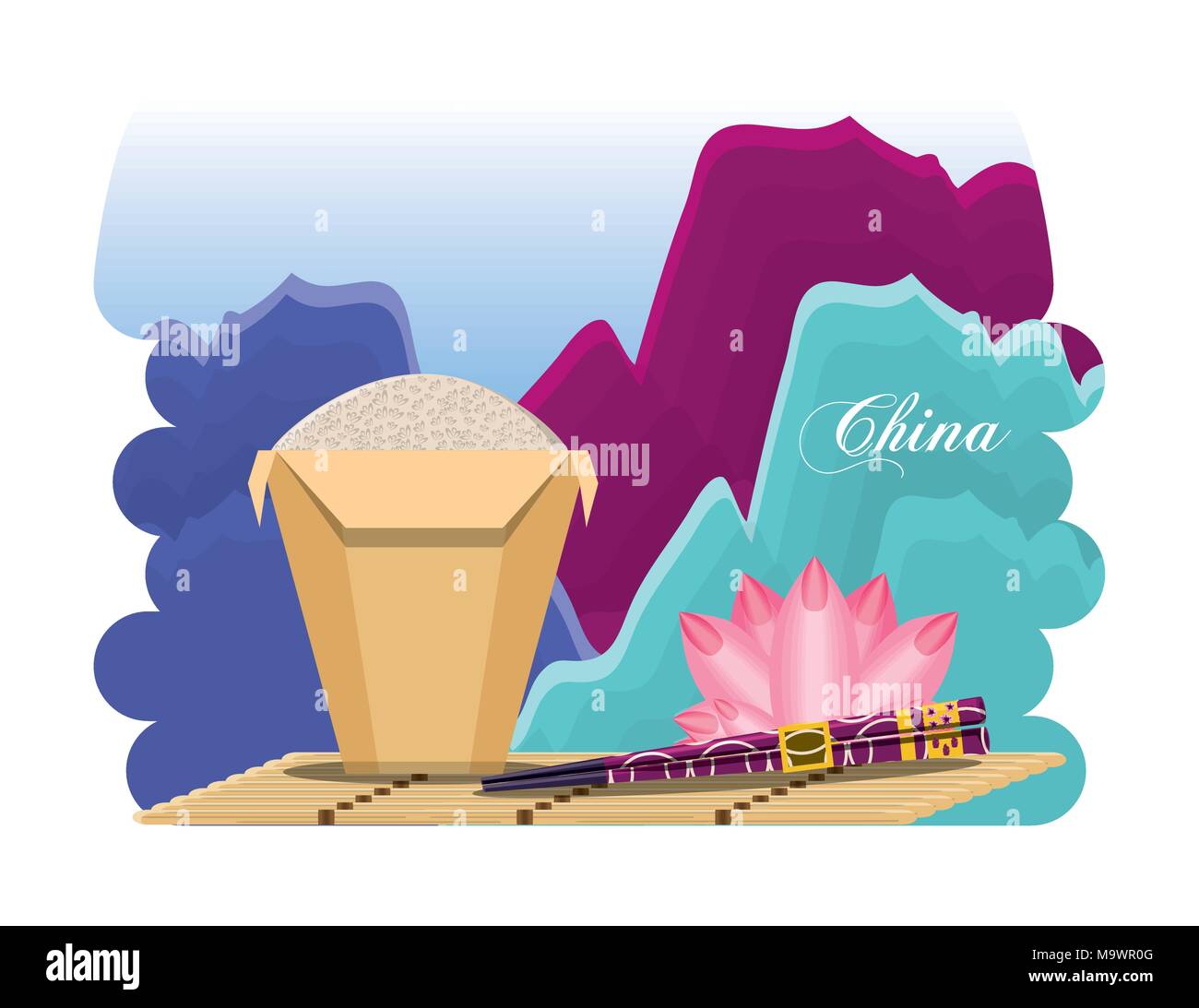 Carton china Stock Vector Images - Alamy
