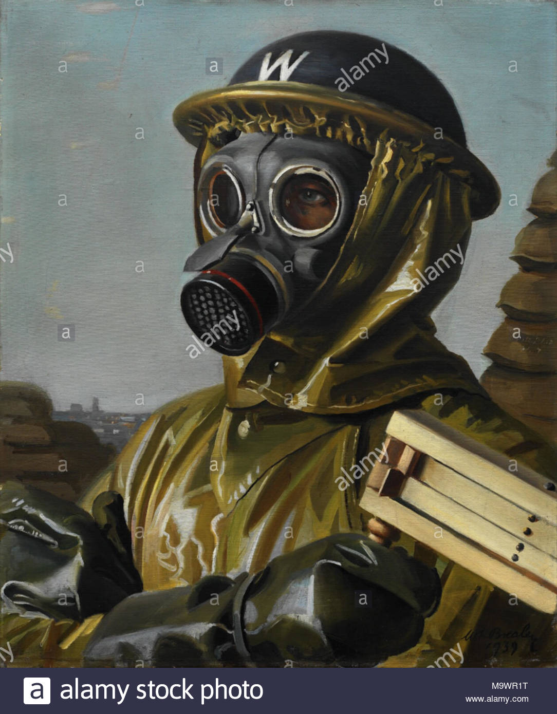 Air Raid Warden Helmet Stock Photos & Air Raid Warden Helmet Stock ...