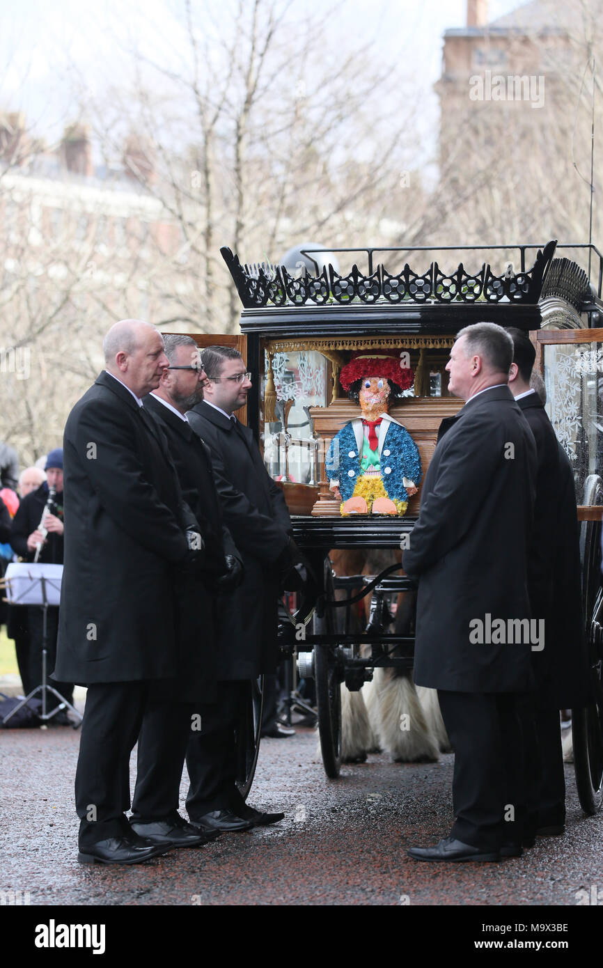 Liverpool, UK. 28th march, 2018. The funeral of Ken Dodd at the ...