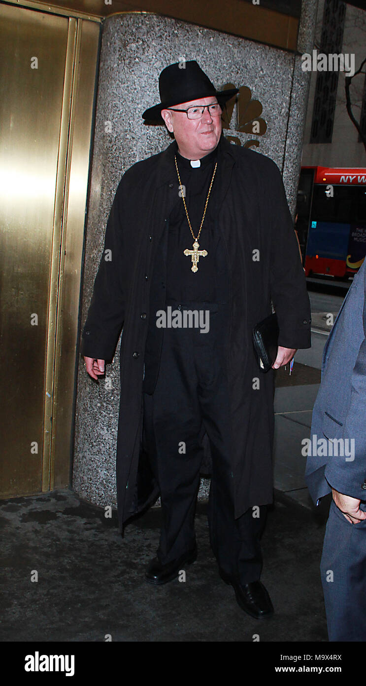 New York, NY, USA. 28th Mar, 2018. Cardinal Timothy Dolan at The Megyn ...