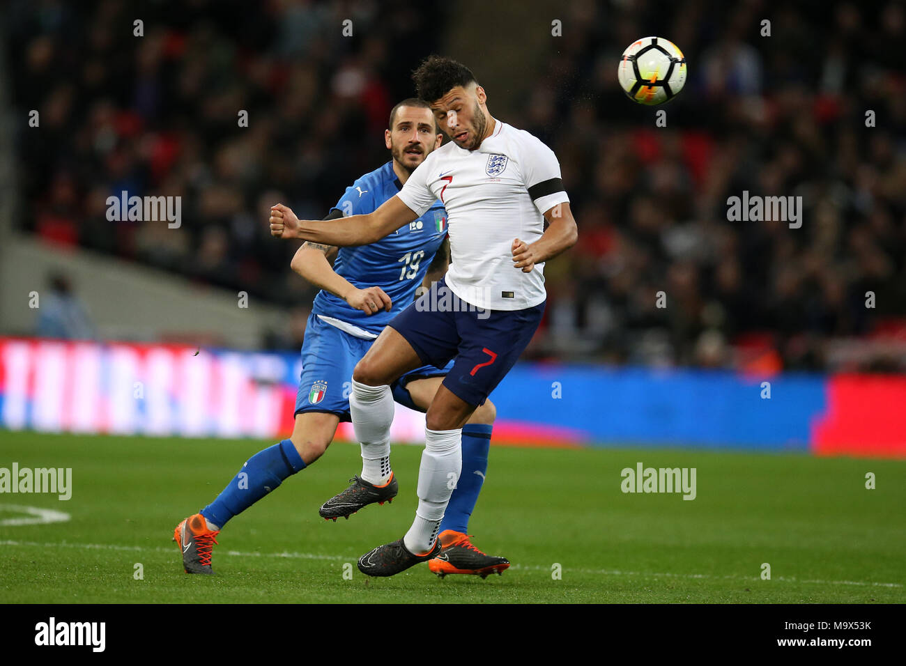 London, UK. 27th March 2018. Alex Oxlade-Chamberlain of England in ...