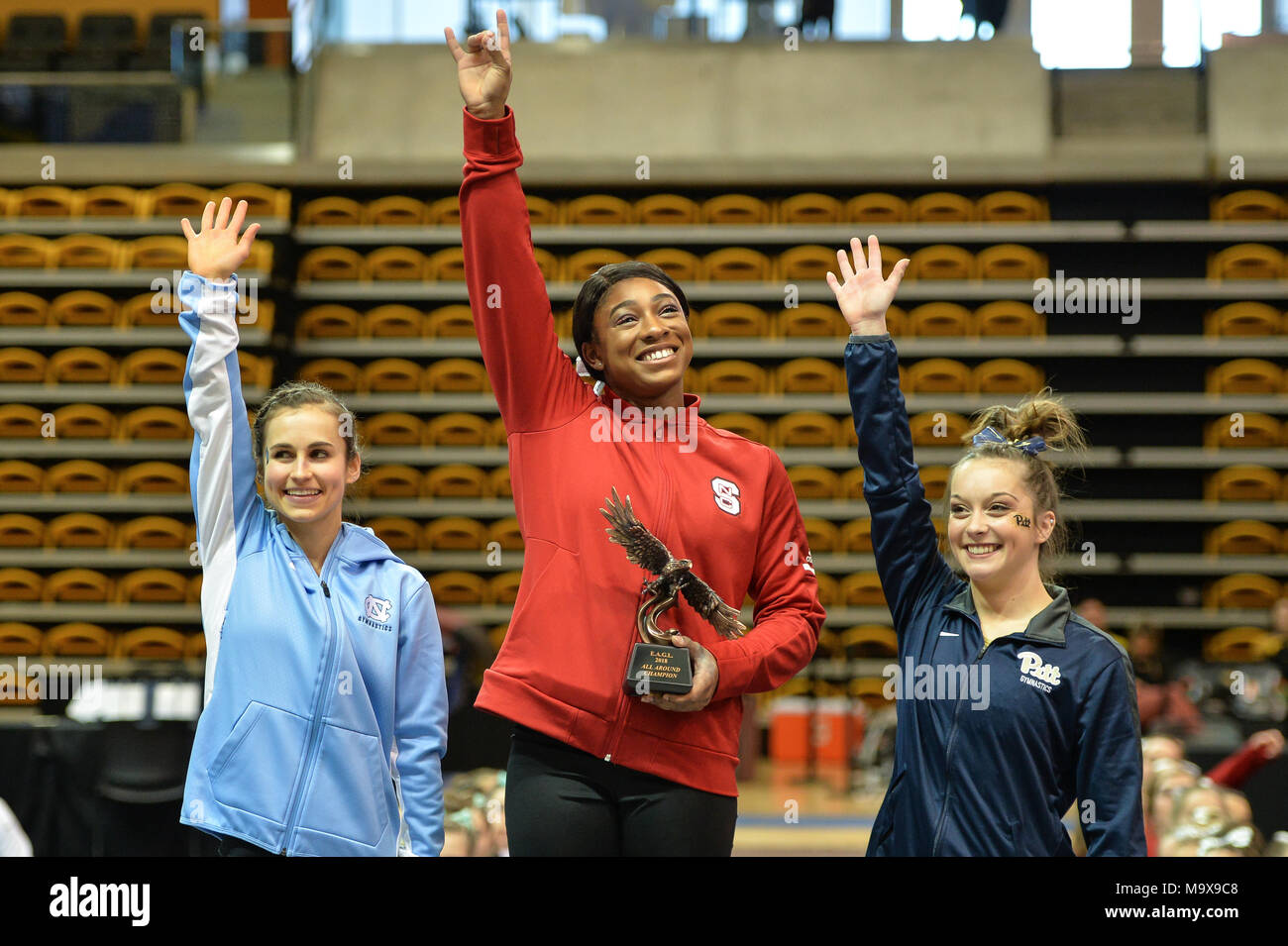 Towson, Maryland, USA. 24th Mar, 2018. All-Around winners Morgan Lane ...
