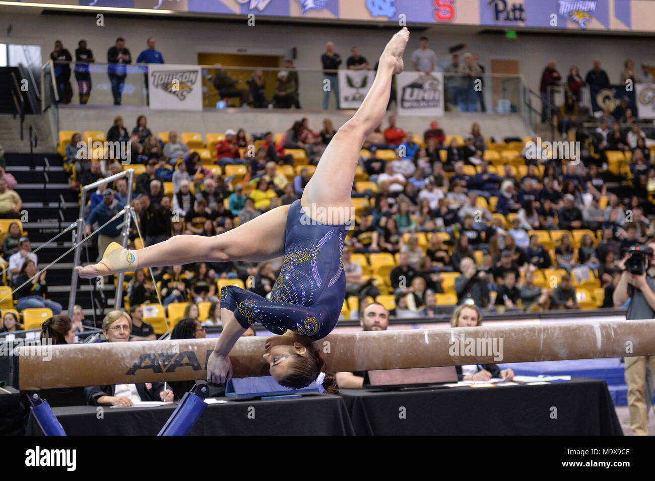 Towson, Maryland, USA. 24th Mar, 2018. JILLIAN WINSTANLEY competes on ...