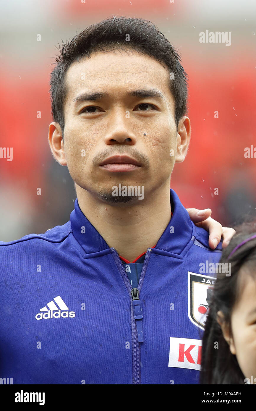 Liege, Belgium. 27th Mar, 2018. /Yuto Nagatomo (JPN) Football/Soccer ...