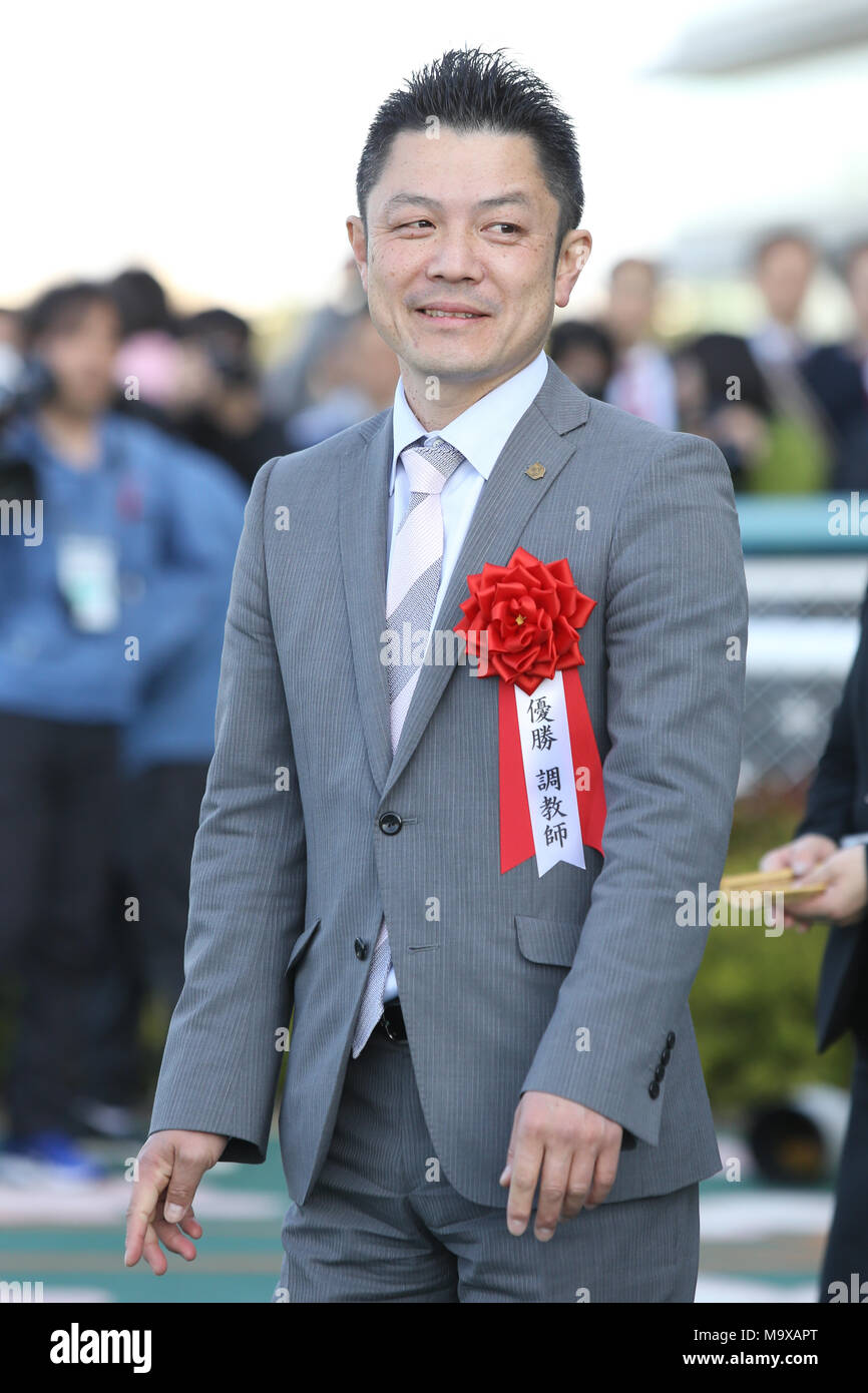 Hyogo, Japan. 24th Mar, 2018. Masahiro Otake Horse Racing : Trainer ...