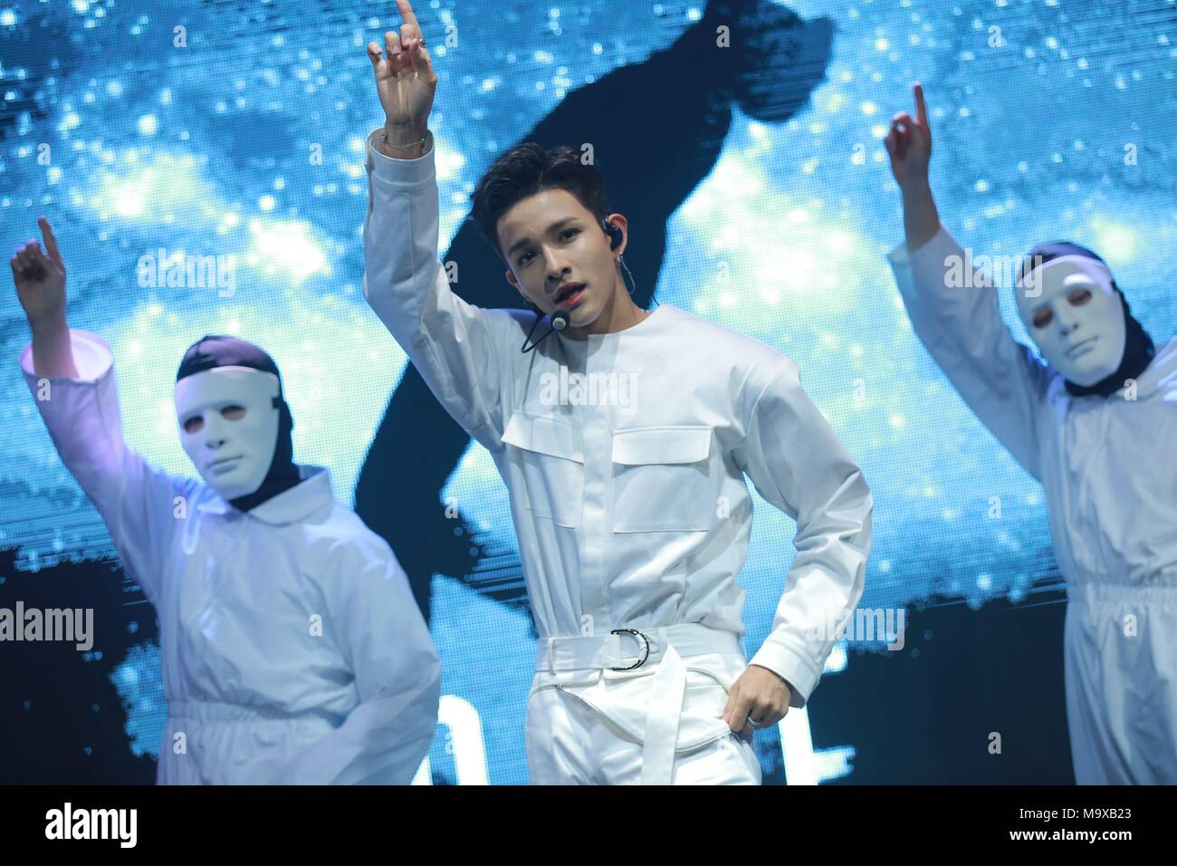 Seoul, Korea. 28th Mar, 2018. Samuel held showcase to promote his ...
