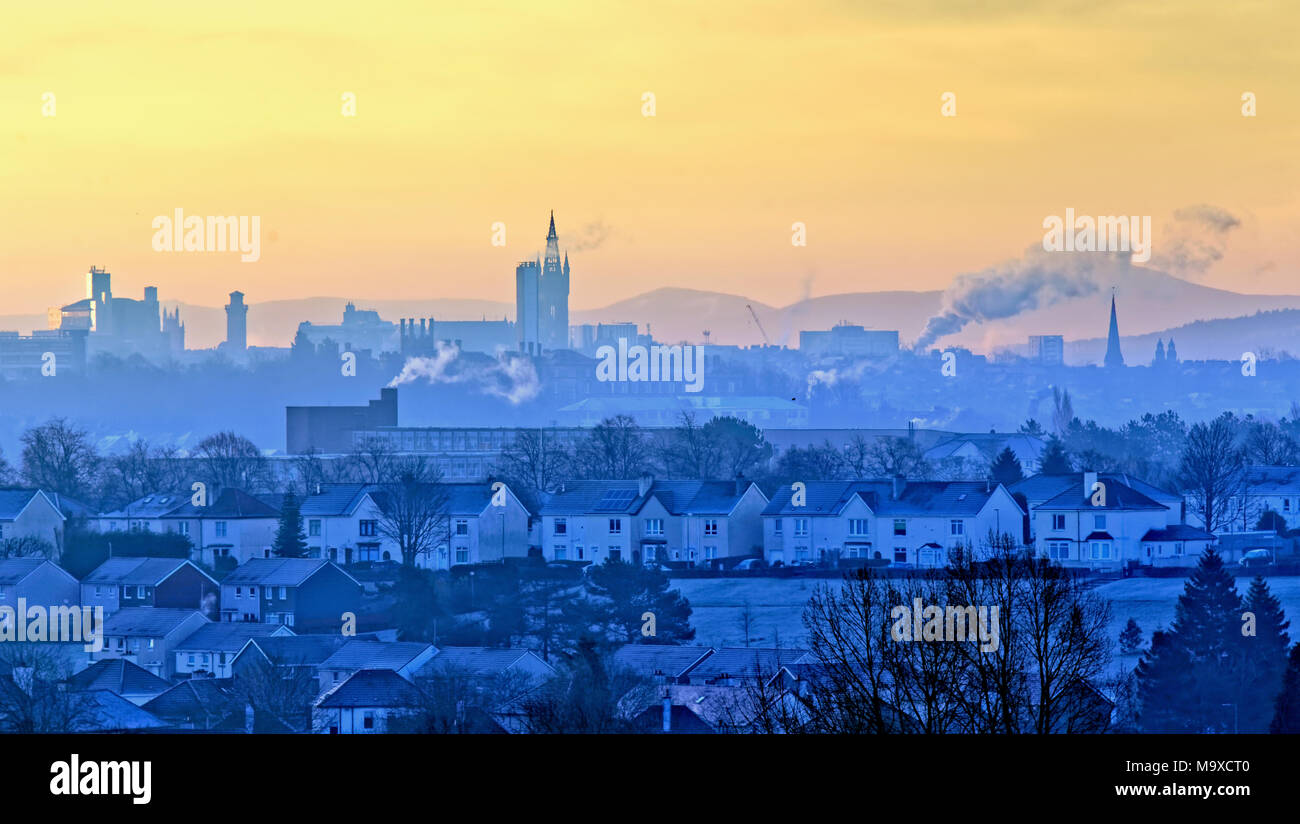 Glasgow, Scotland, UK 29th March 2018. UK Weather: Freezing morning ...