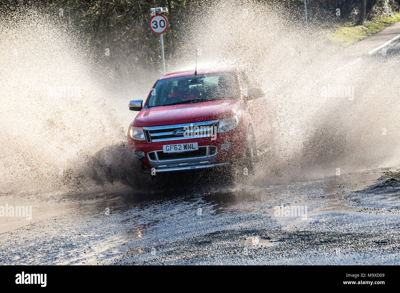 Rain causes localised flooding hi-res stock photography and images - Alamy