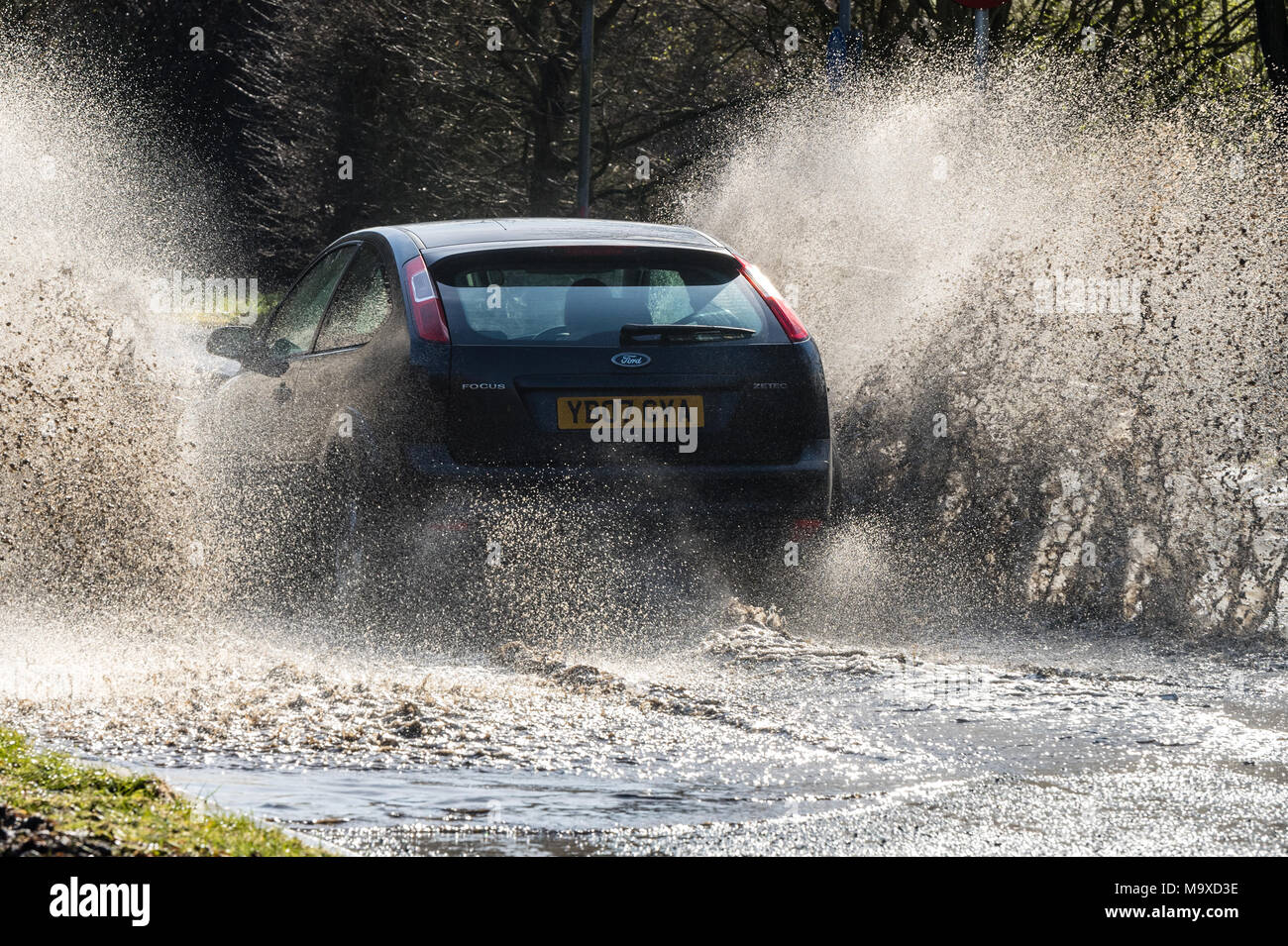 Rain causes localised flooding hi-res stock photography and images - Alamy