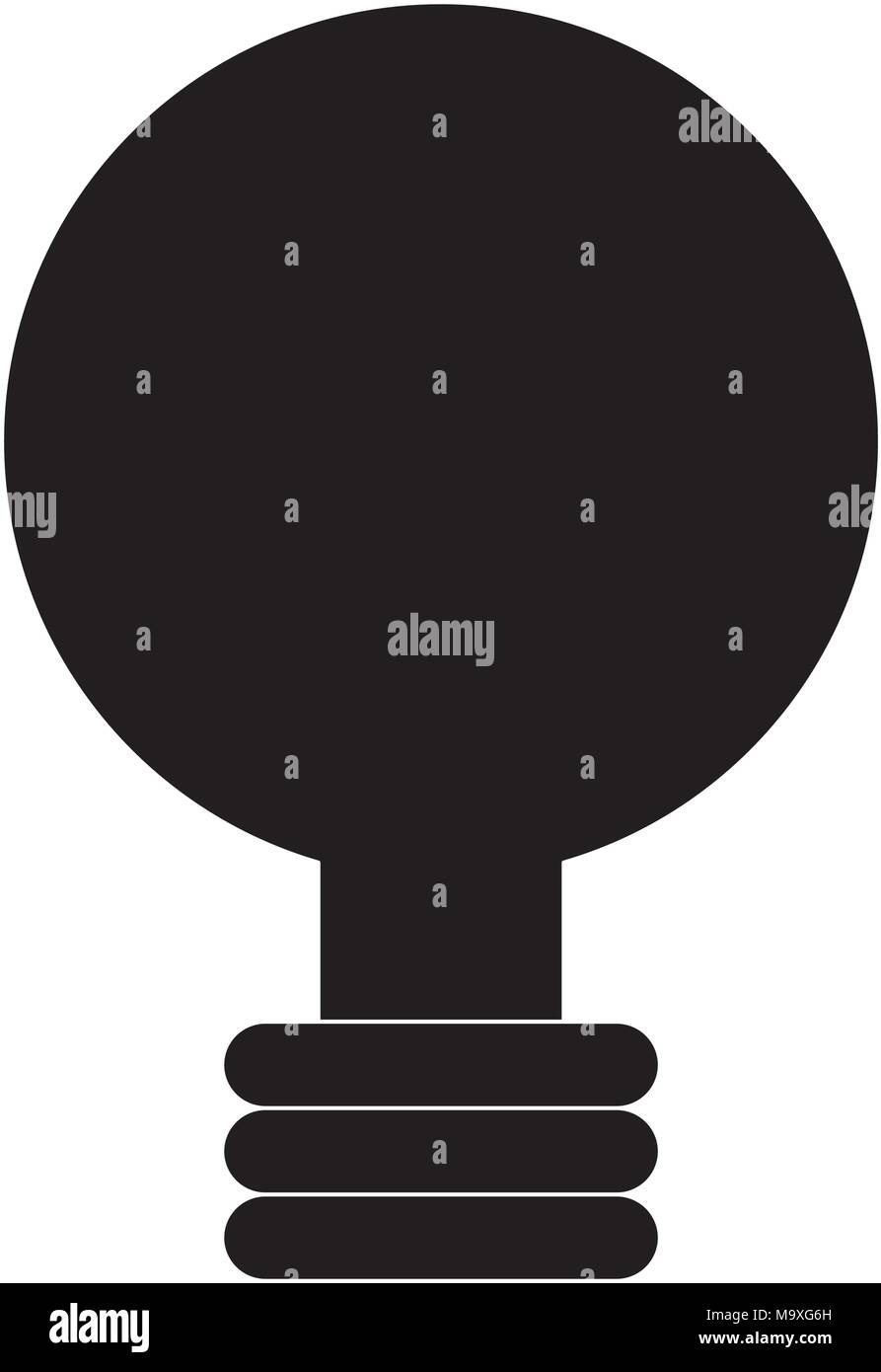 light bulb icon over white background, vector illustration Stock Vector ...