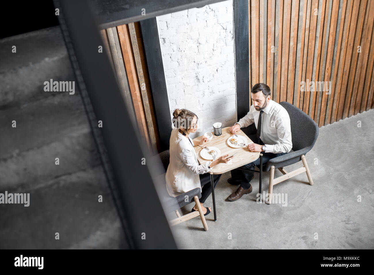 Man eating stairs hi-res stock photography and images - Alamy