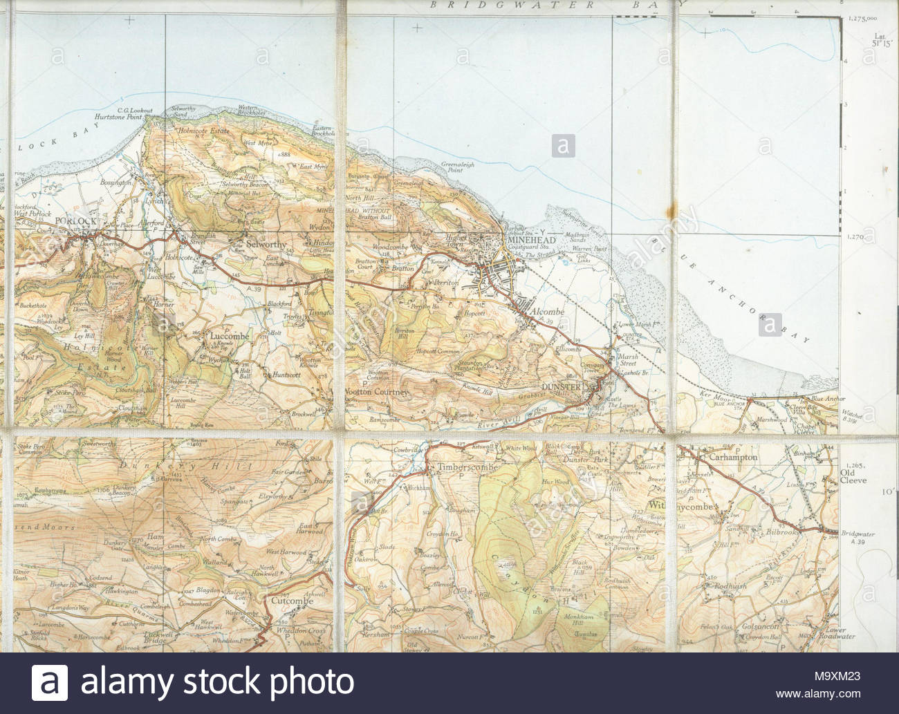 Old English County Map Stock Photos & Old English County Map Stock ...
