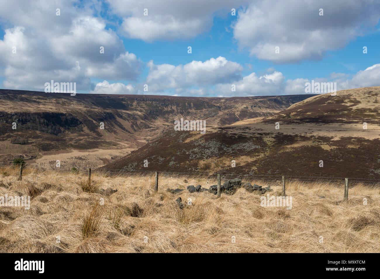 Beautiful early spring day at Crowden in North Derbyshire, England ...