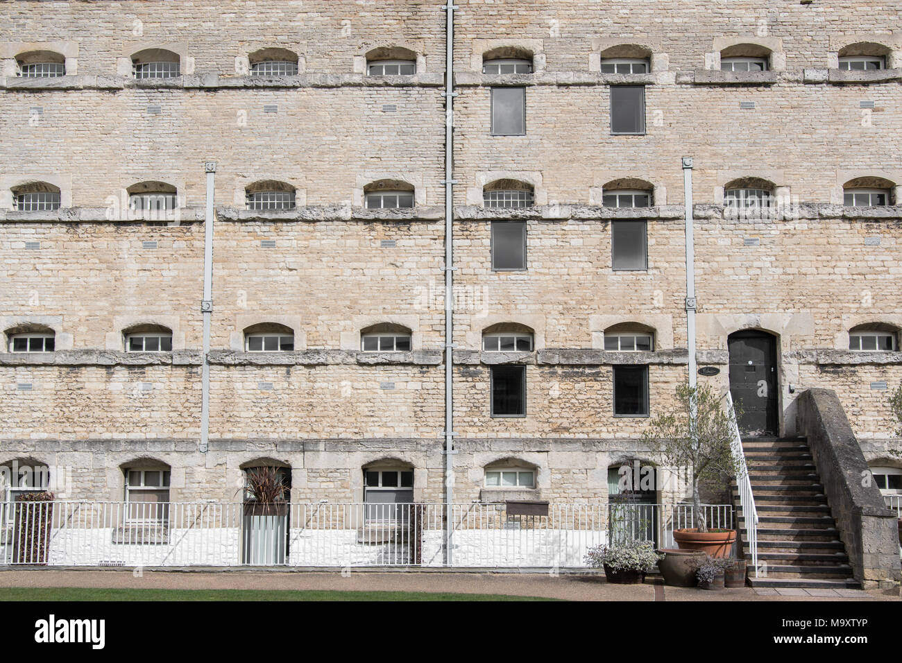 Facade of wing A (now Malmaison hotel ) of the former prison at the ...