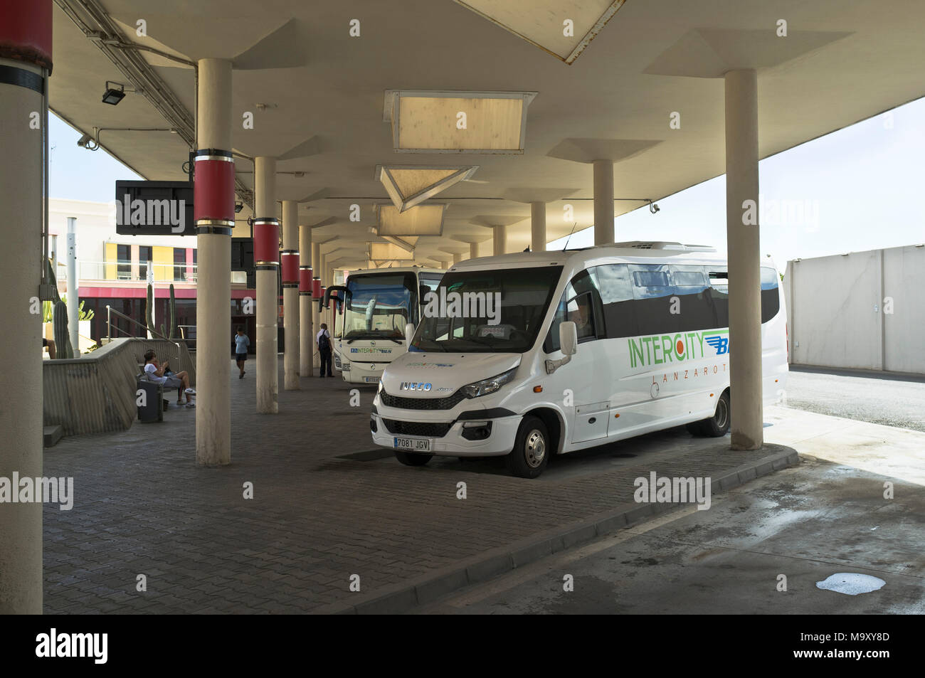 dh ARRECIFE LANZAROTE Bus station Stock Photo - Alamy