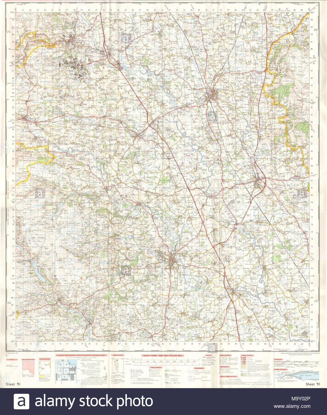 Leyburn Map Stock Photos & Leyburn Map Stock Images - Alamy