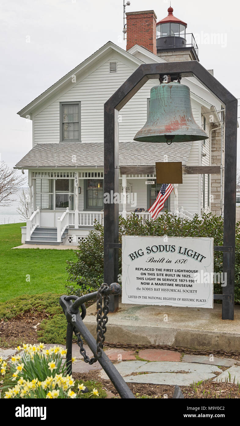 Sodus Bay Lighthouse New York State Stock Photo - Alamy
