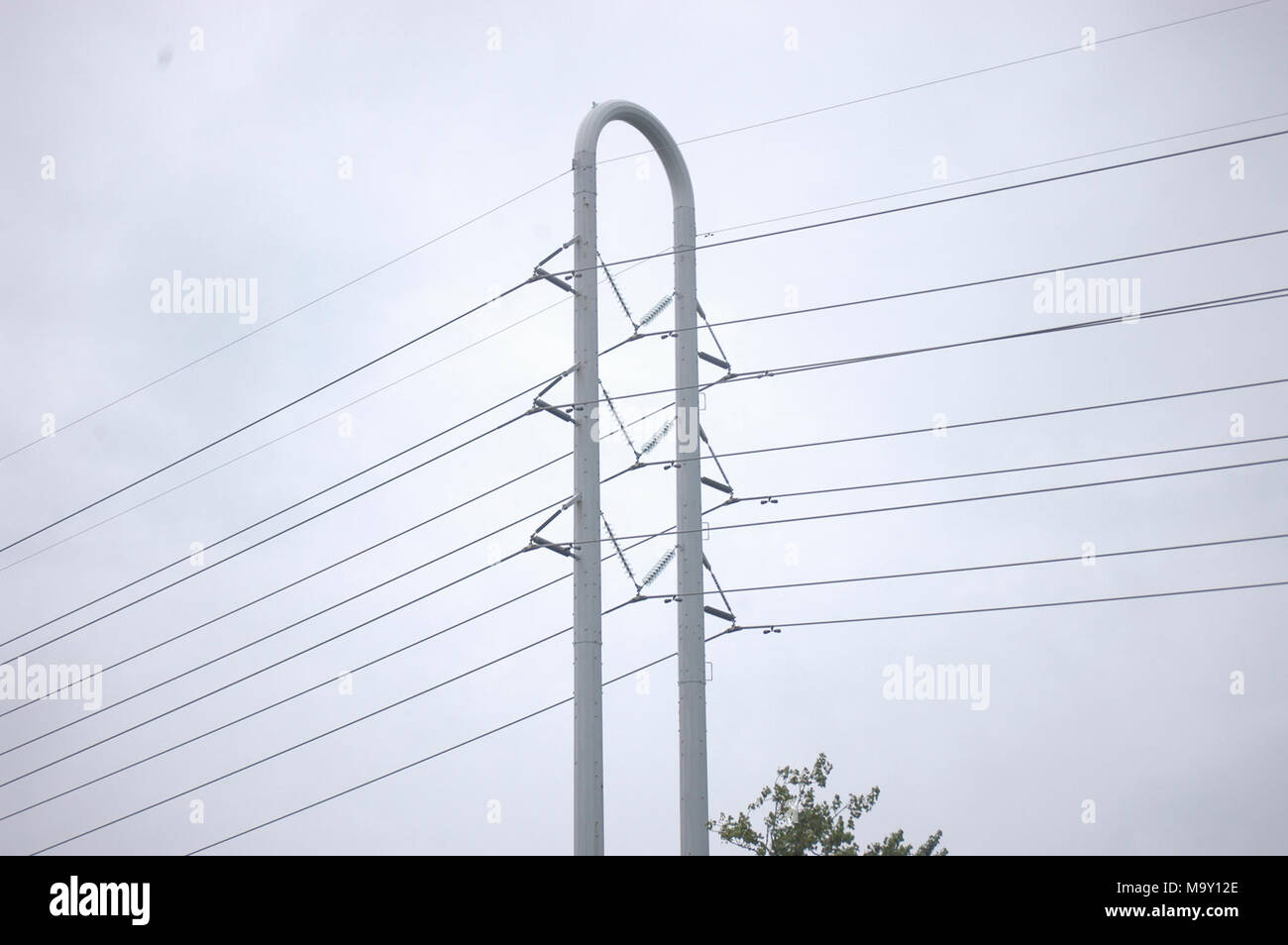 Urban powerlines. Urban powerlines Stock Photo - Alamy