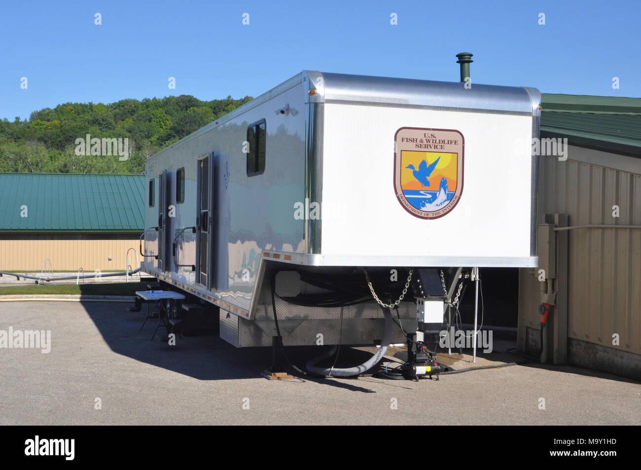 Mass Marking Trailer. Mass Marking Trailer Stock Photo - Alamy
