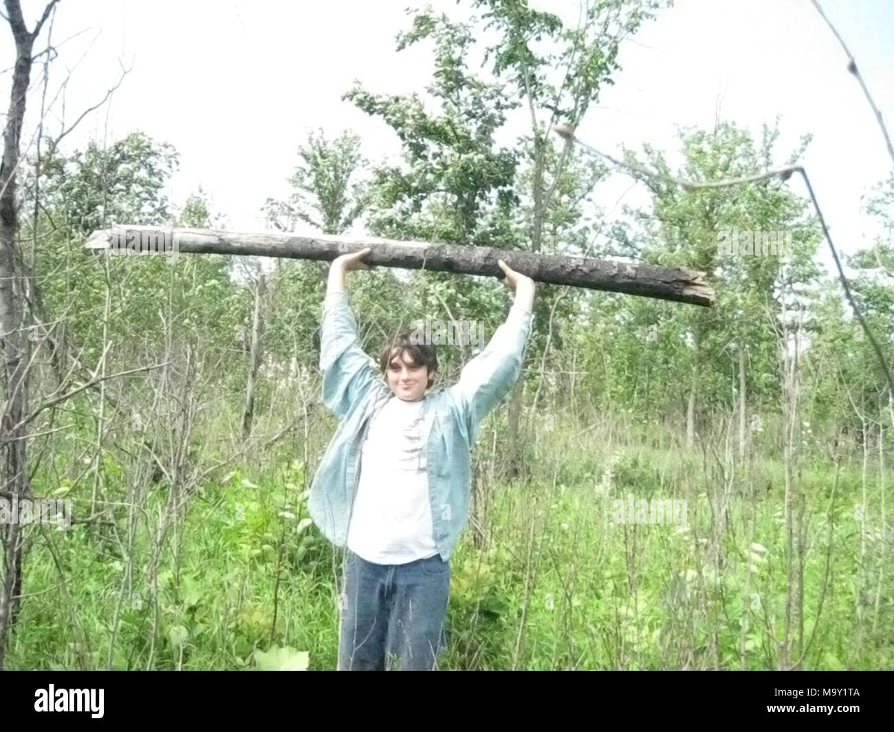Ian and a aspen log at Agassiz. Ian and a aspen log at Agassiz Stock ...