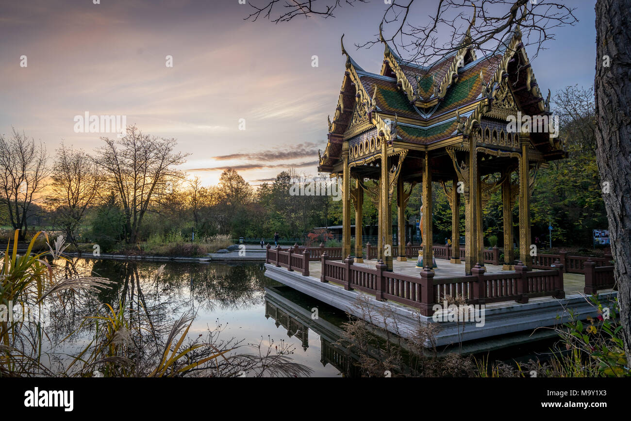 Picture of a wonderful building in Sendling Westpark in Munich Stock ...