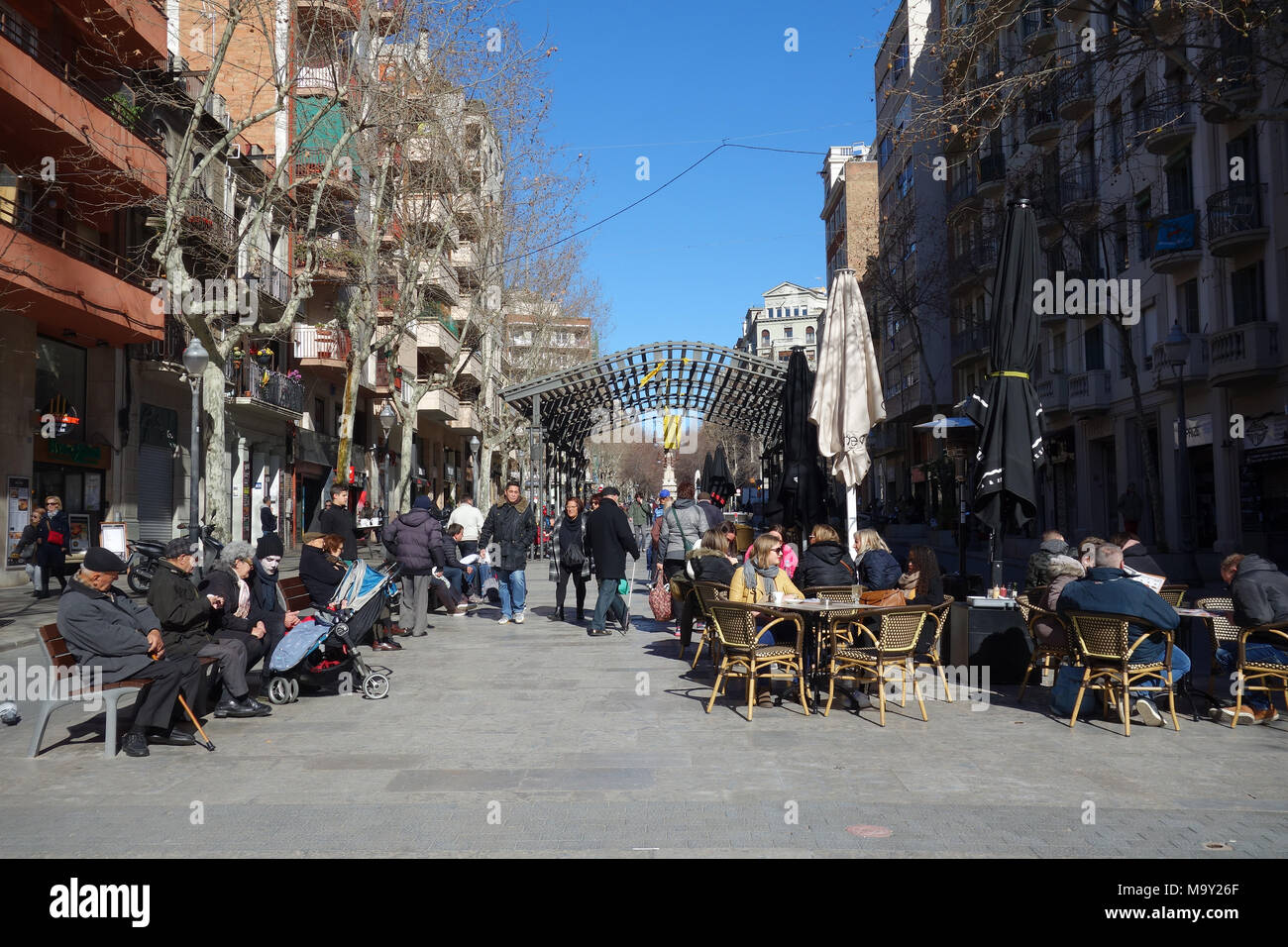 Barcelona gaudi pavement hi-res stock photography and images - Alamy
