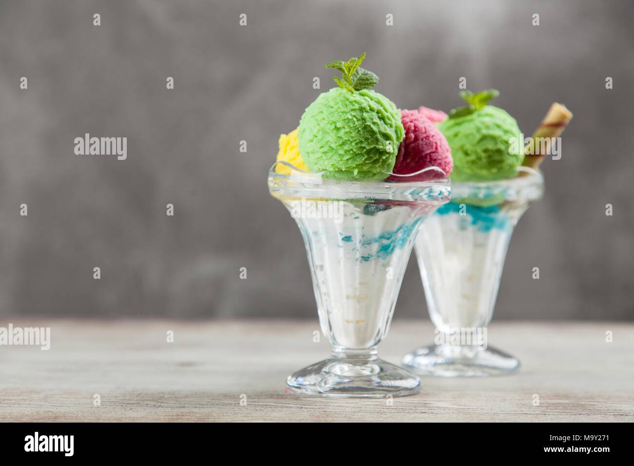 Ice cream vase Stock Photo - Alamy