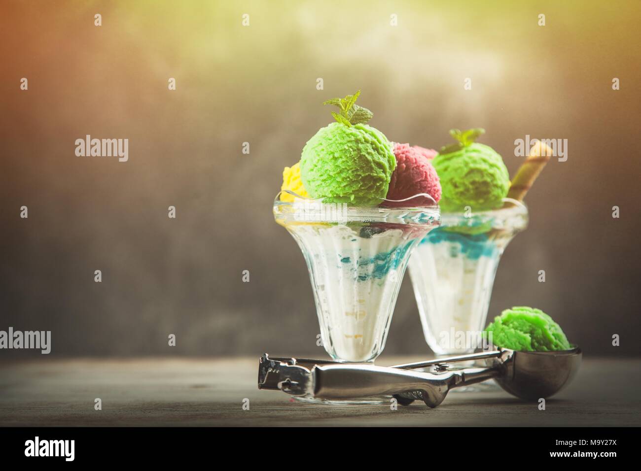Ice cream vase Stock Photo - Alamy