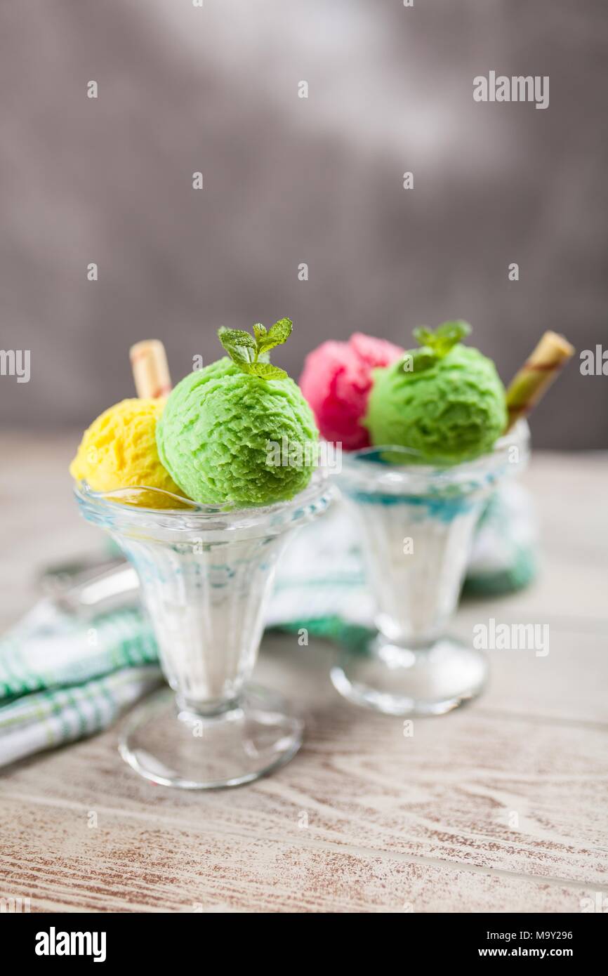 Ice cream vase Stock Photo - Alamy