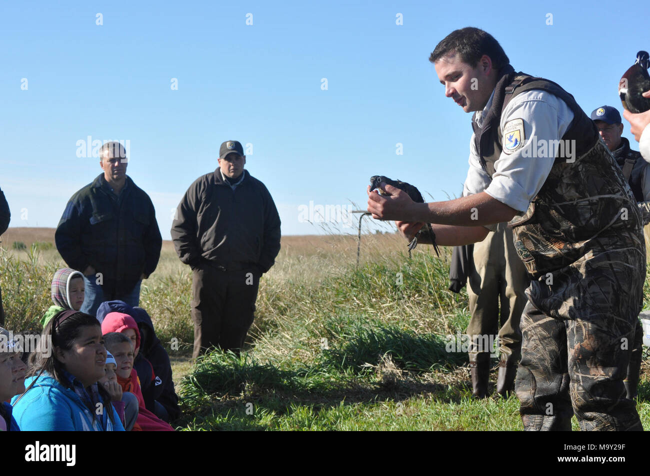 Teaching in the Field. Teaching in the Field Stock Photo - Alamy