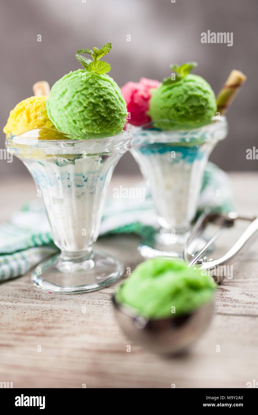 Ice cream vase Stock Photo - Alamy