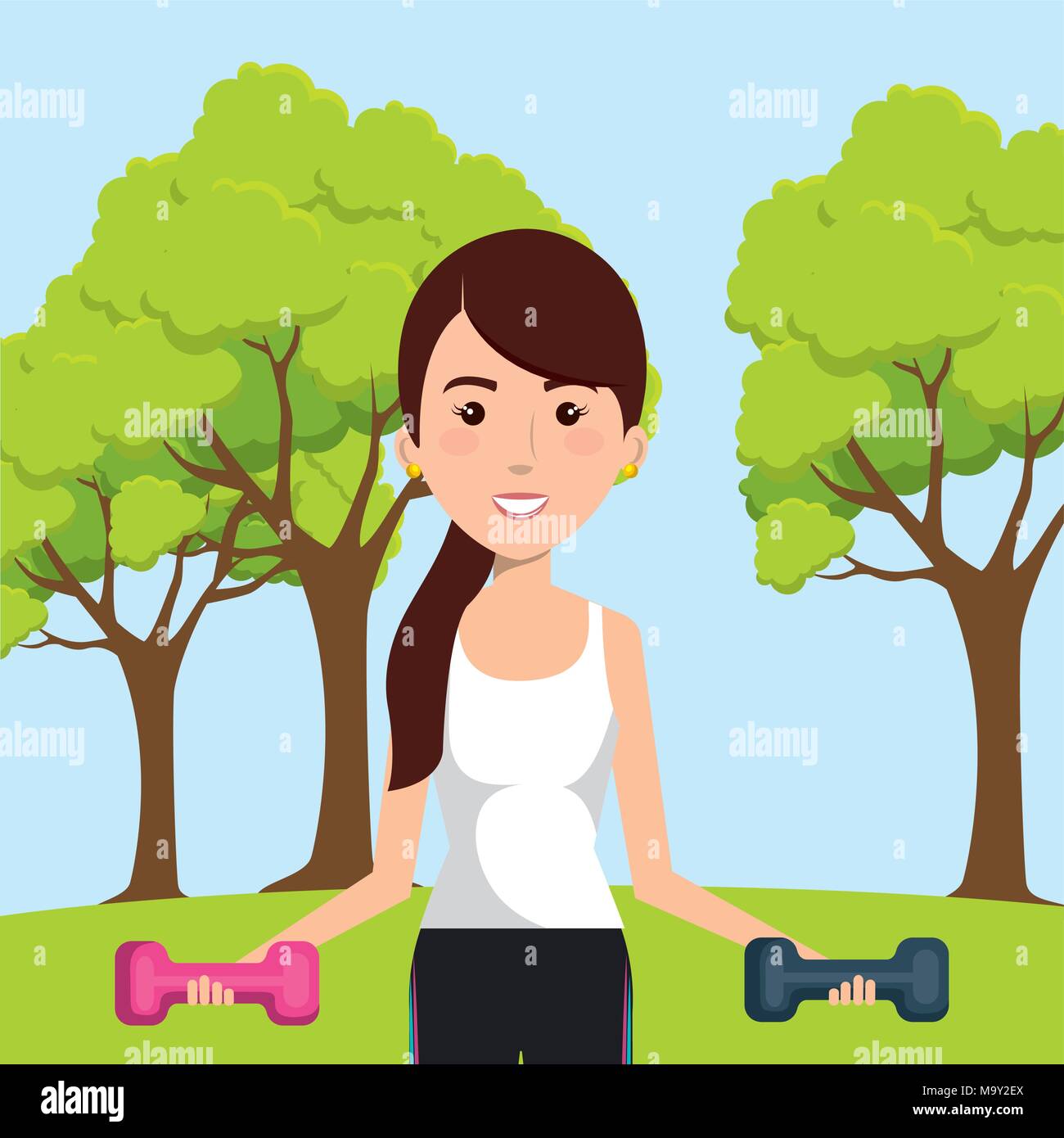 Lifting tree Stock Vector Images - Alamy