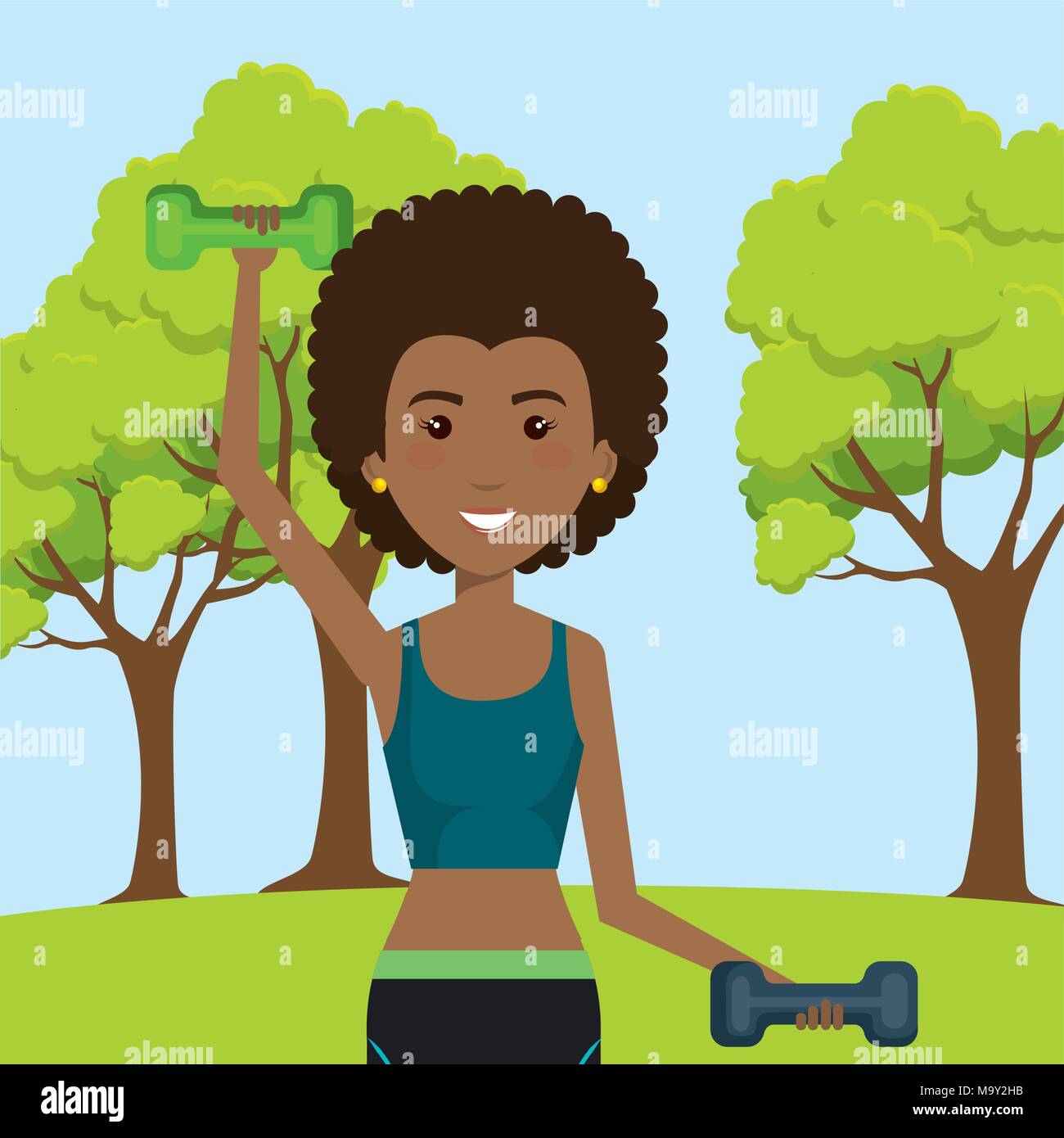 Lifting tree Stock Vector Images - Alamy