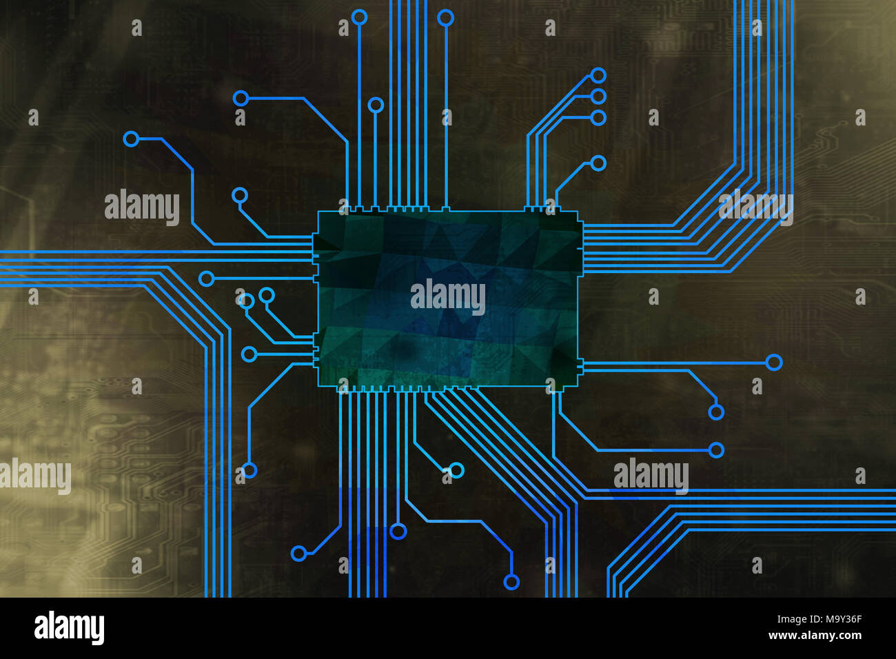 Technology chip setup background Stock Photo - Alamy