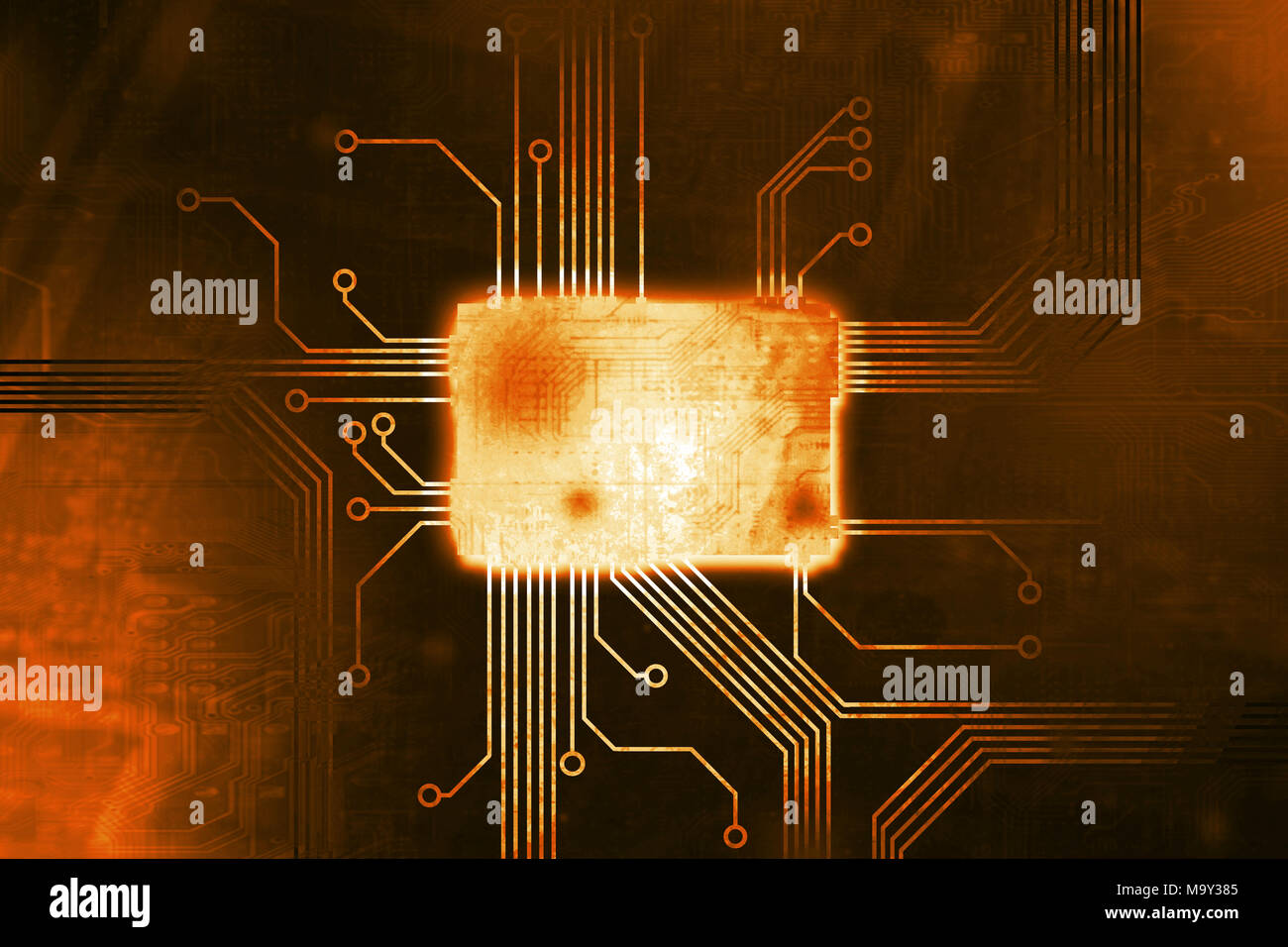 Technology chip setup background Stock Photo - Alamy