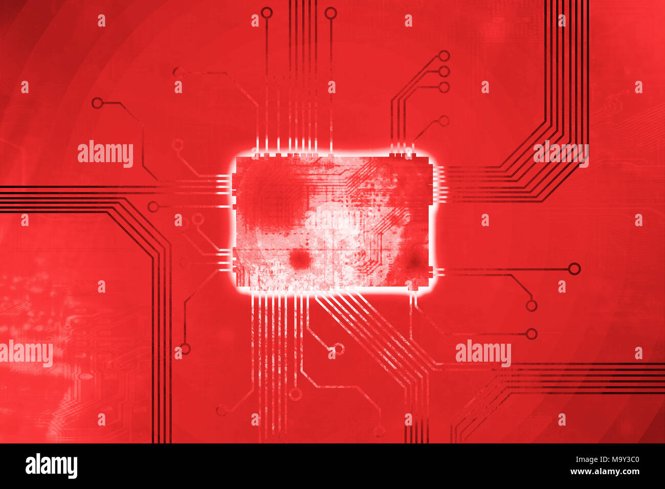 Technology chip setup background Stock Photo - Alamy