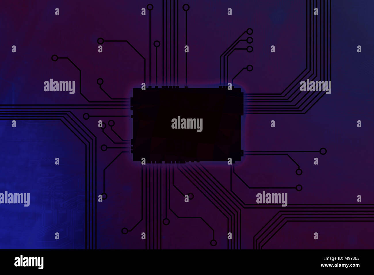 Technology chip setup background Stock Photo - Alamy