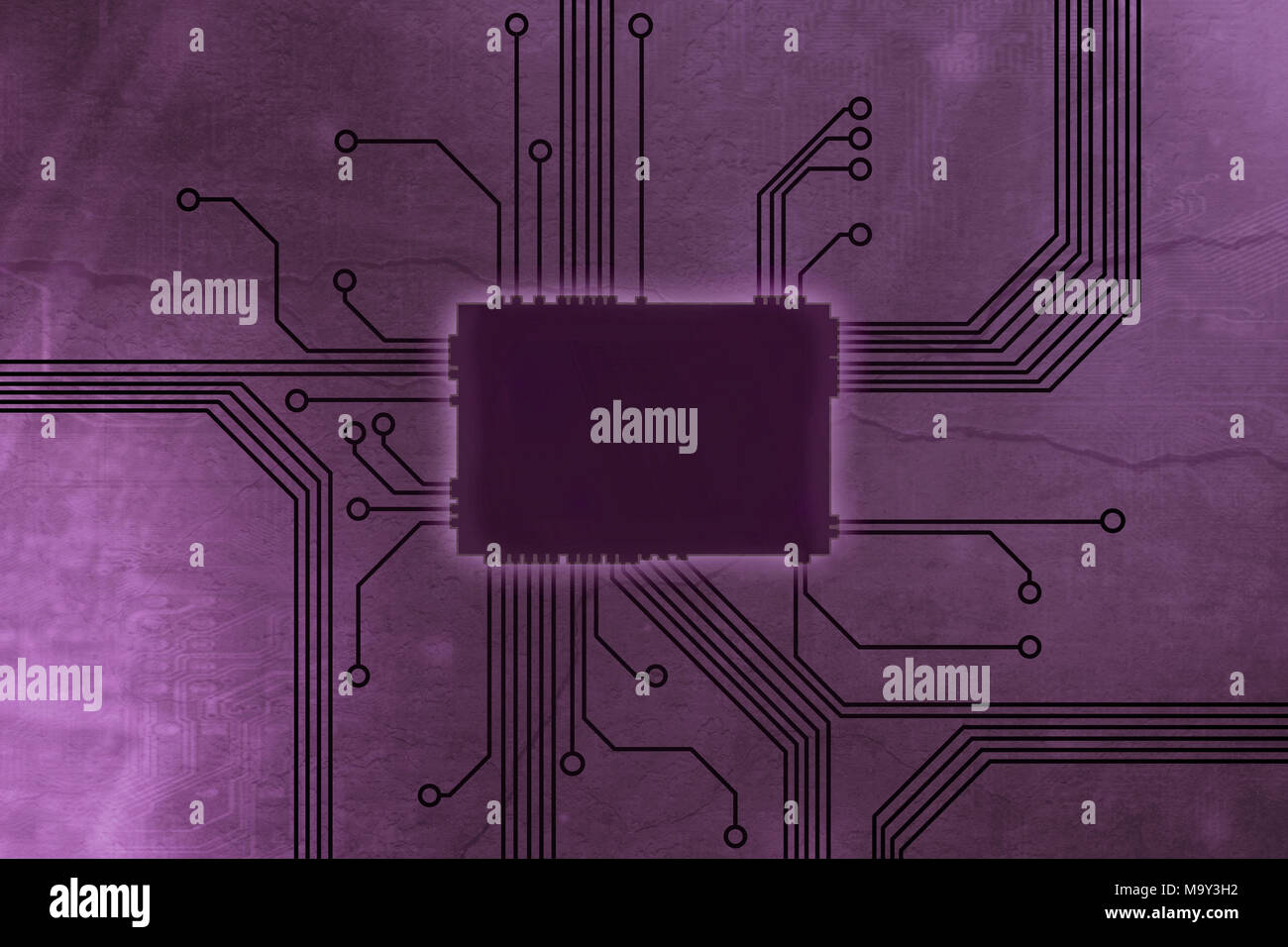 Technology chip setup background Stock Photo - Alamy