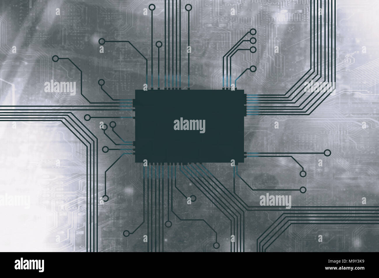 Technology chip setup background Stock Photo - Alamy