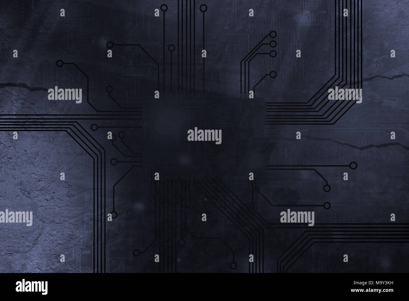 Technology chip setup background Stock Photo - Alamy