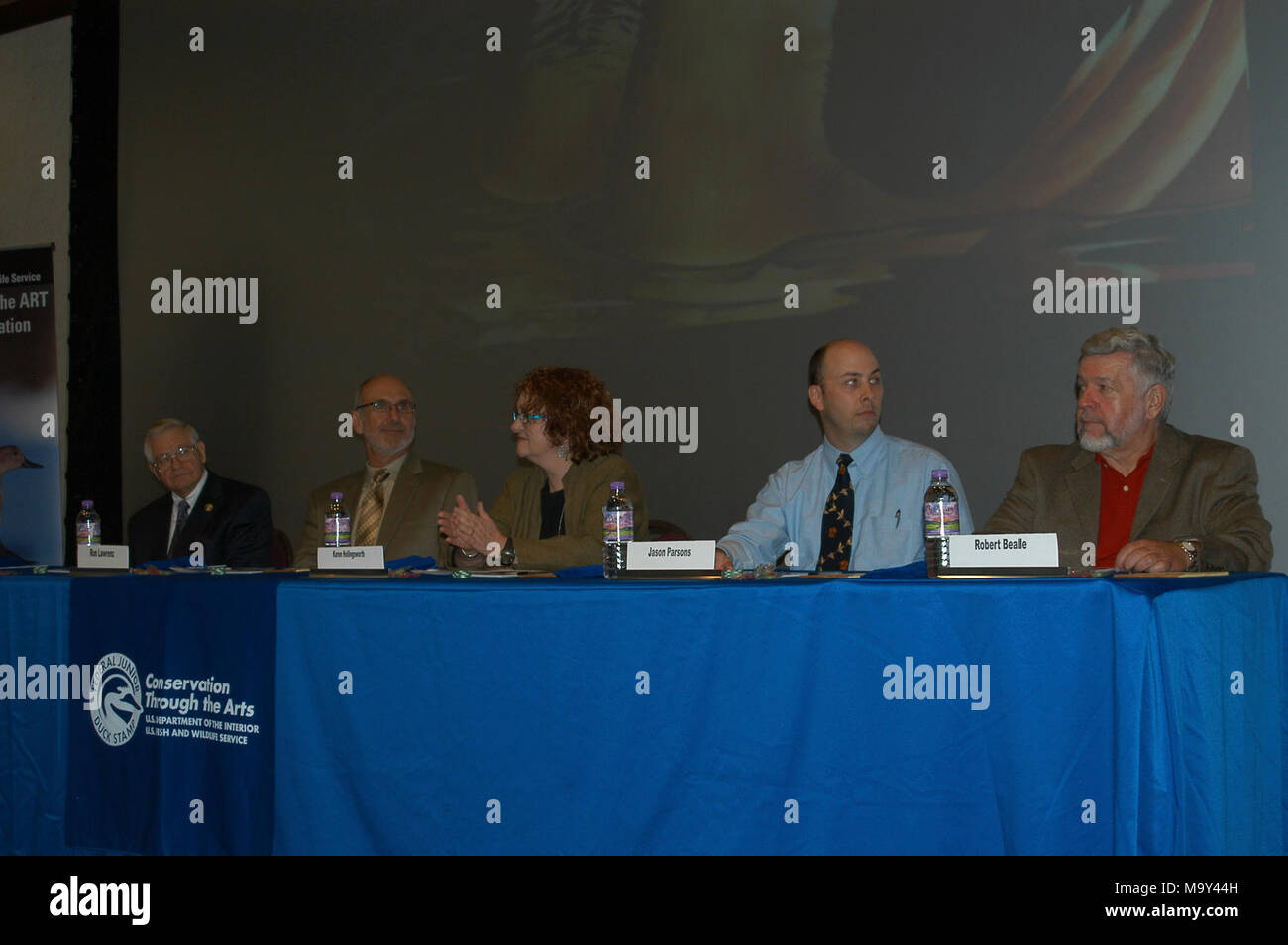 2010 Jr Duck Stamp Contest. The panel of judges Stock Photo - Alamy